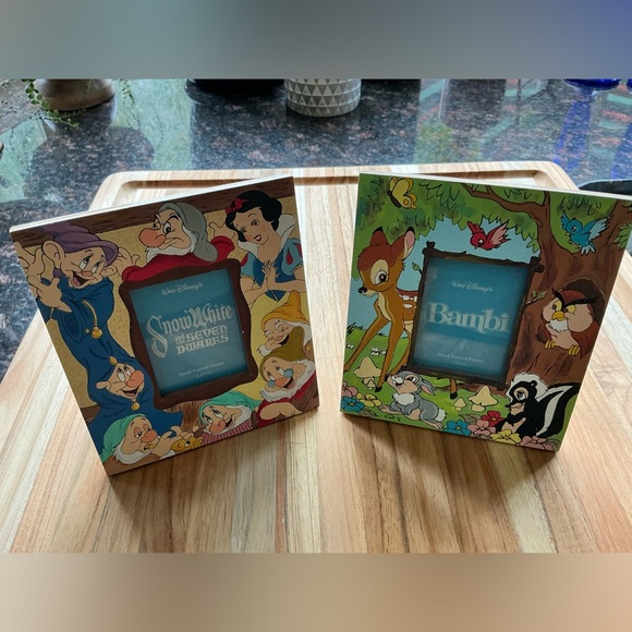 Disney | Accessories | Disney Picture Frames Set Snow White And Bambi ...